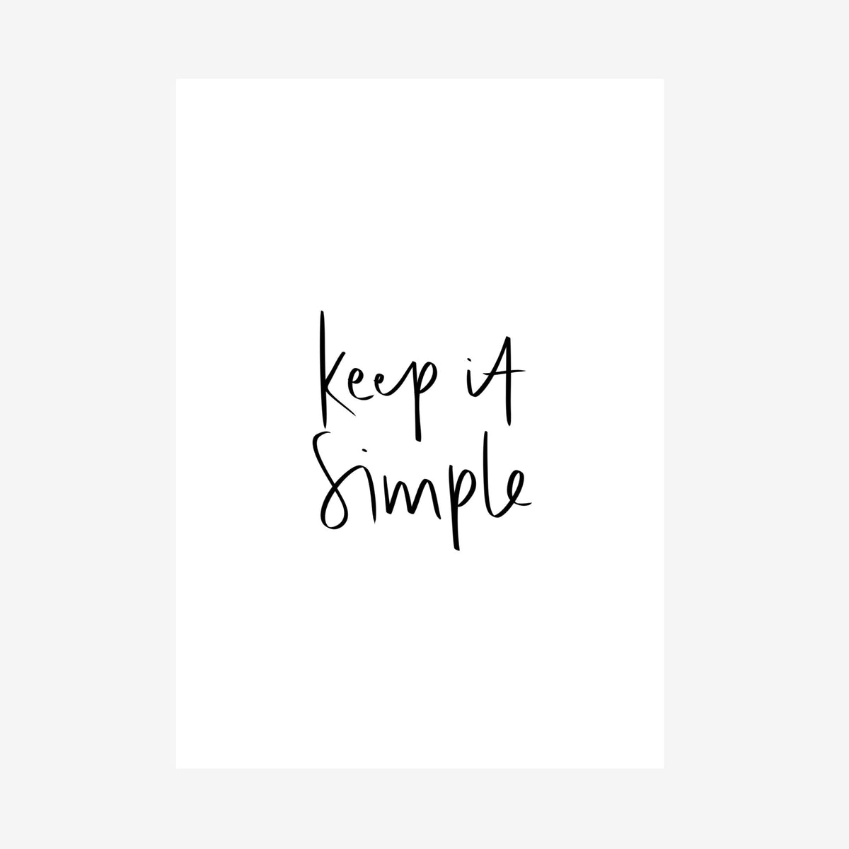 keep it simple print– little.kj