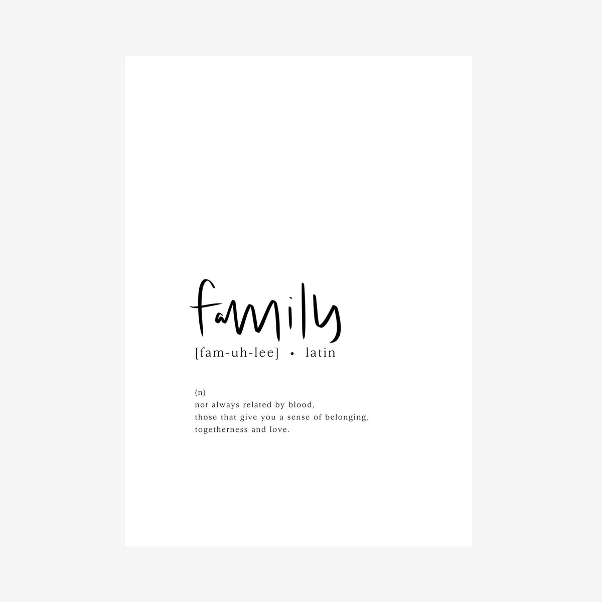 family [dictionary print]– little.kj