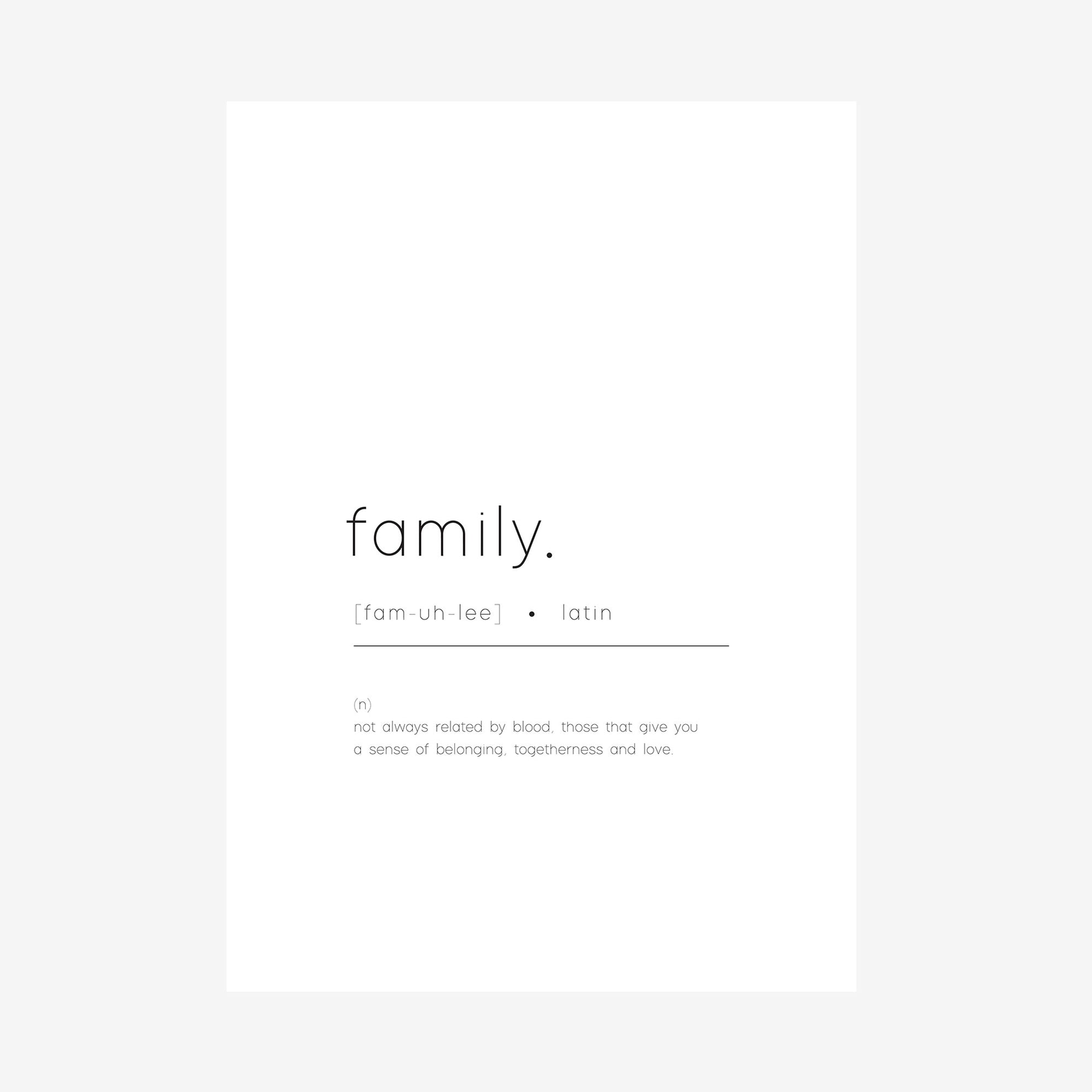 family [dictionary print]– little.kj